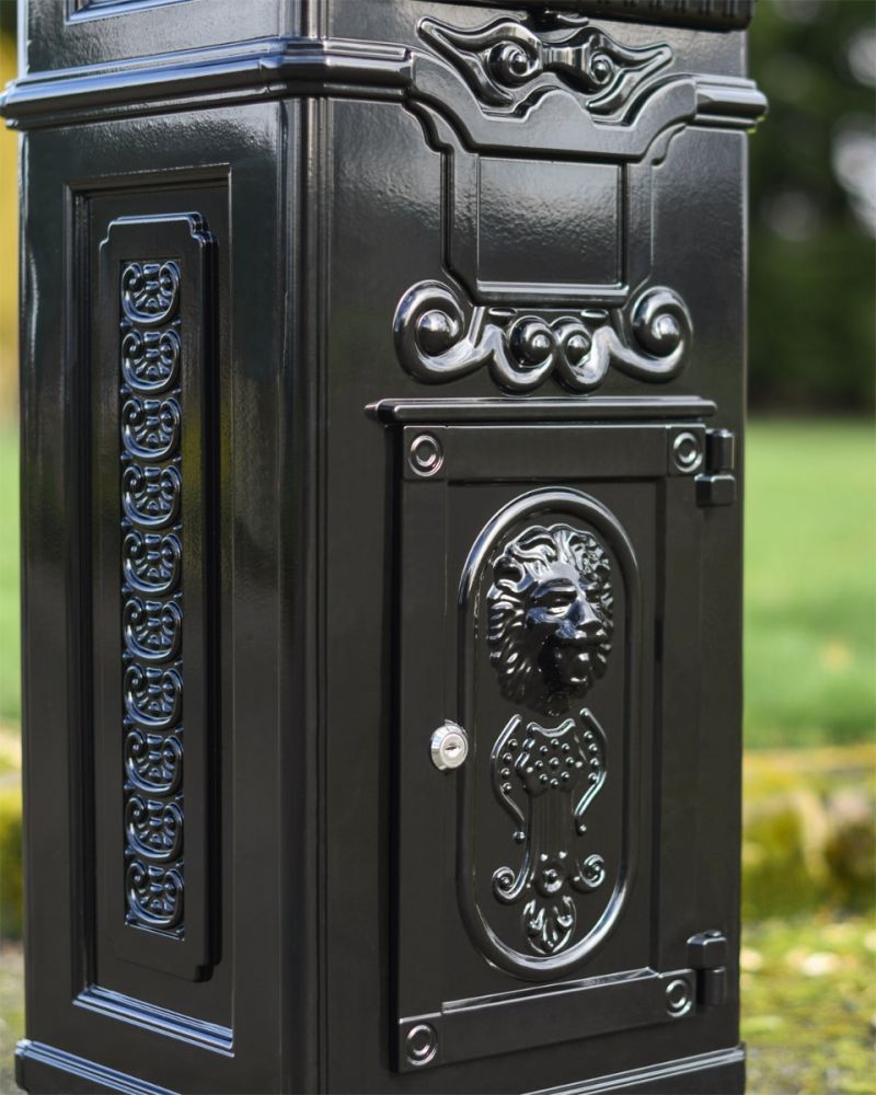 “Raventree” Deluxe Black Camden Free Standing Post Box | Black Country ...