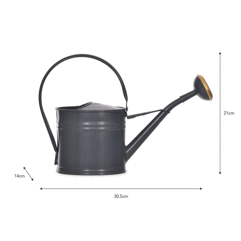 Black Traditional Watering Can - 1.5L | Black Country Metalworks
