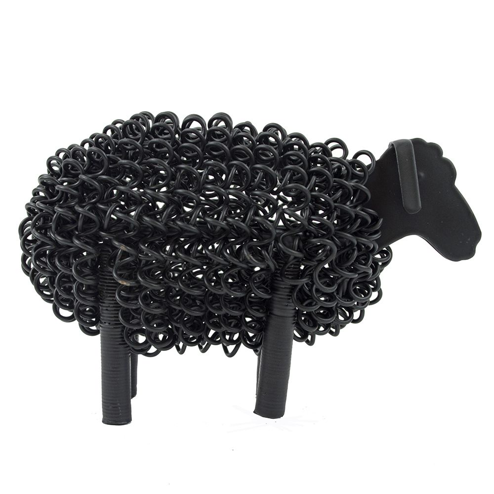 Black Wire Sheep Sculpture | Black Country Metalworks