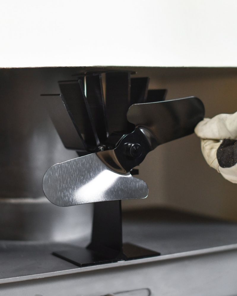 Two Blade Heat Powered Stove Fan | Black Country Metalworks