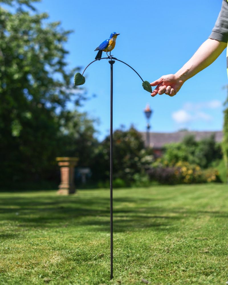 Metal 'Bluebird' Balancing Garden Spike | Black Country Metalworks