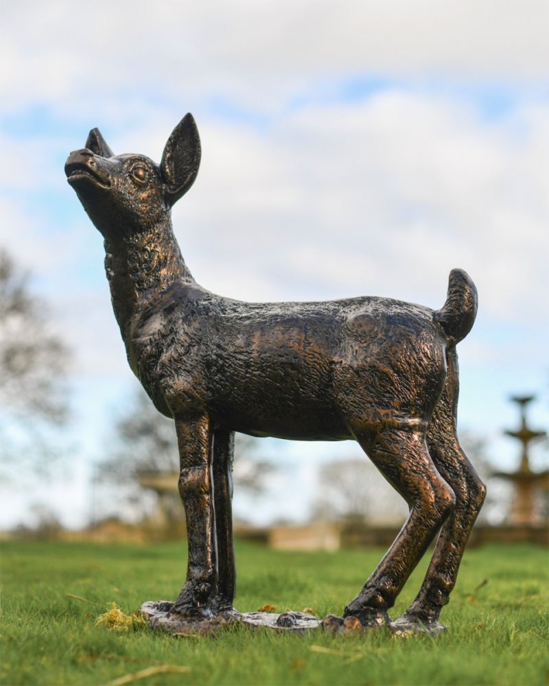 Deer Sculptures | Stag & Doe Statues | Life Size | Black Country Metalworks