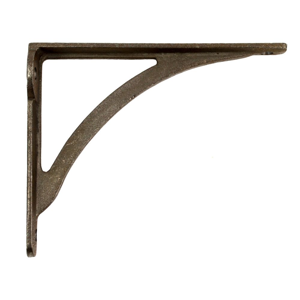 Natural Iron Curved Shelf Bracket 14 x 18cm | Black Country Metalworks