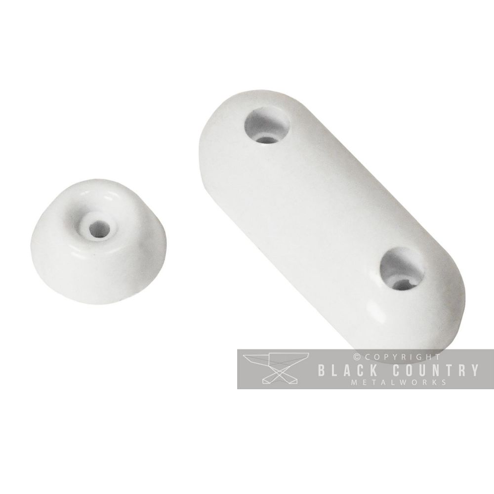 White Rubber Buffers | Black Country Metalworks