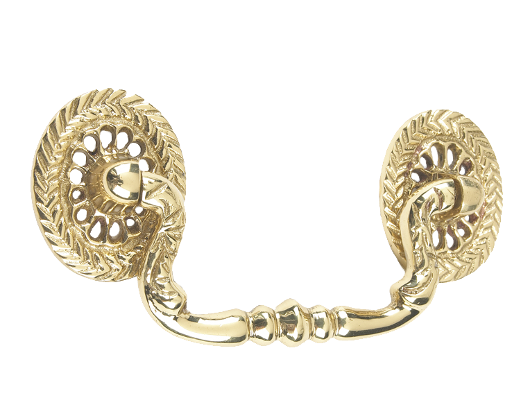 Circular Backplate Tear Drop Cabinet Handle | Black Country Metalworks