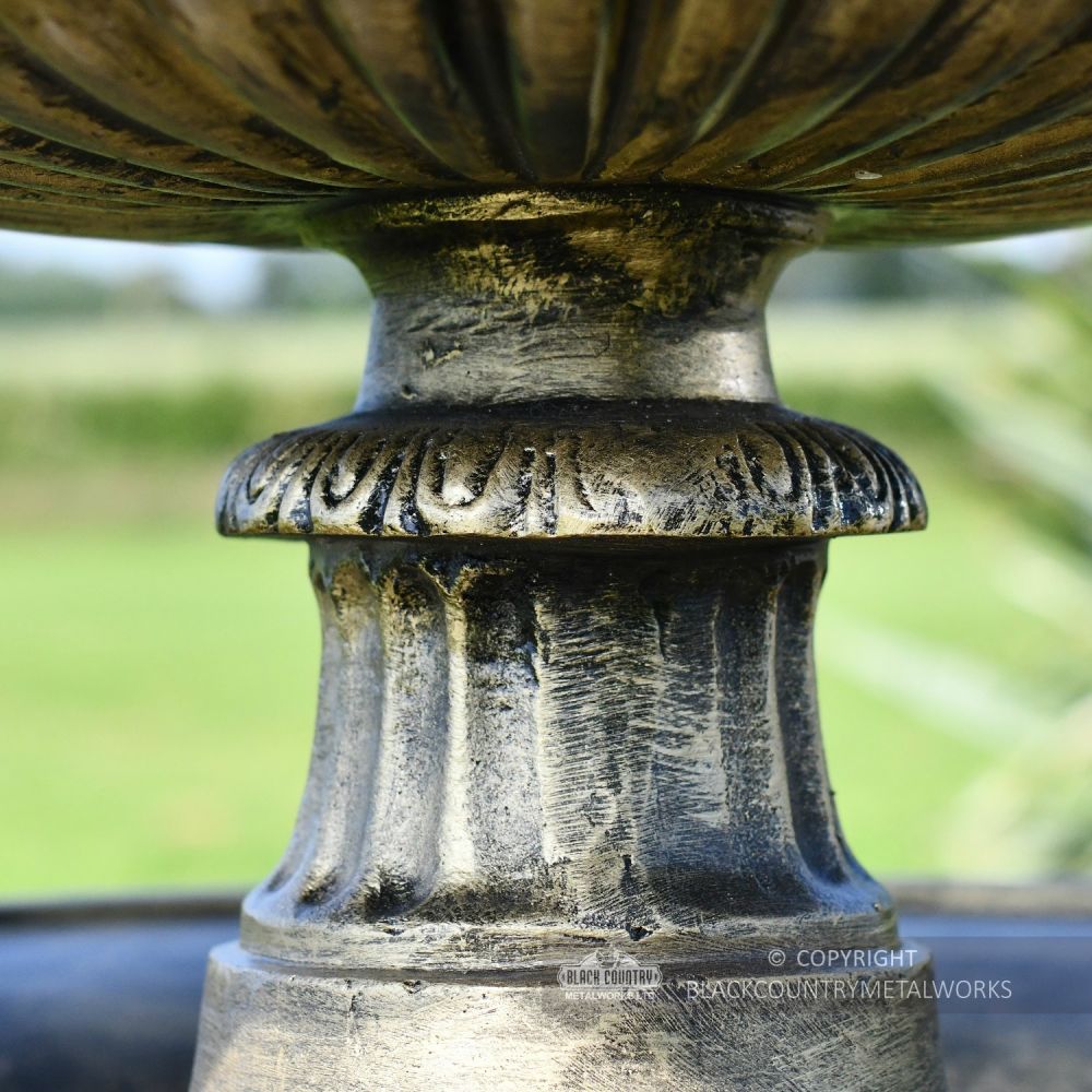 4 Tier Mermaid Garden Fountain | Black Country Metalworks
