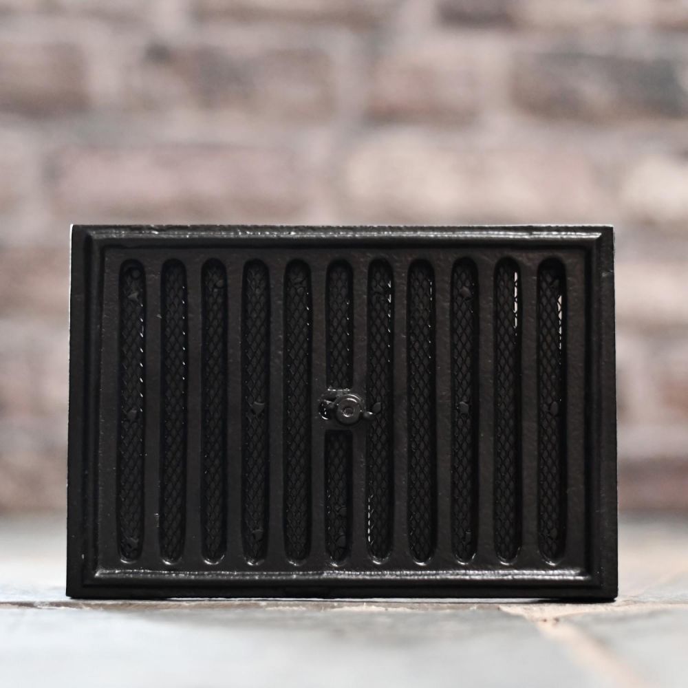 Cast Iron Adjustable Air Vent - 9" x 6" | Black Country Metalworks