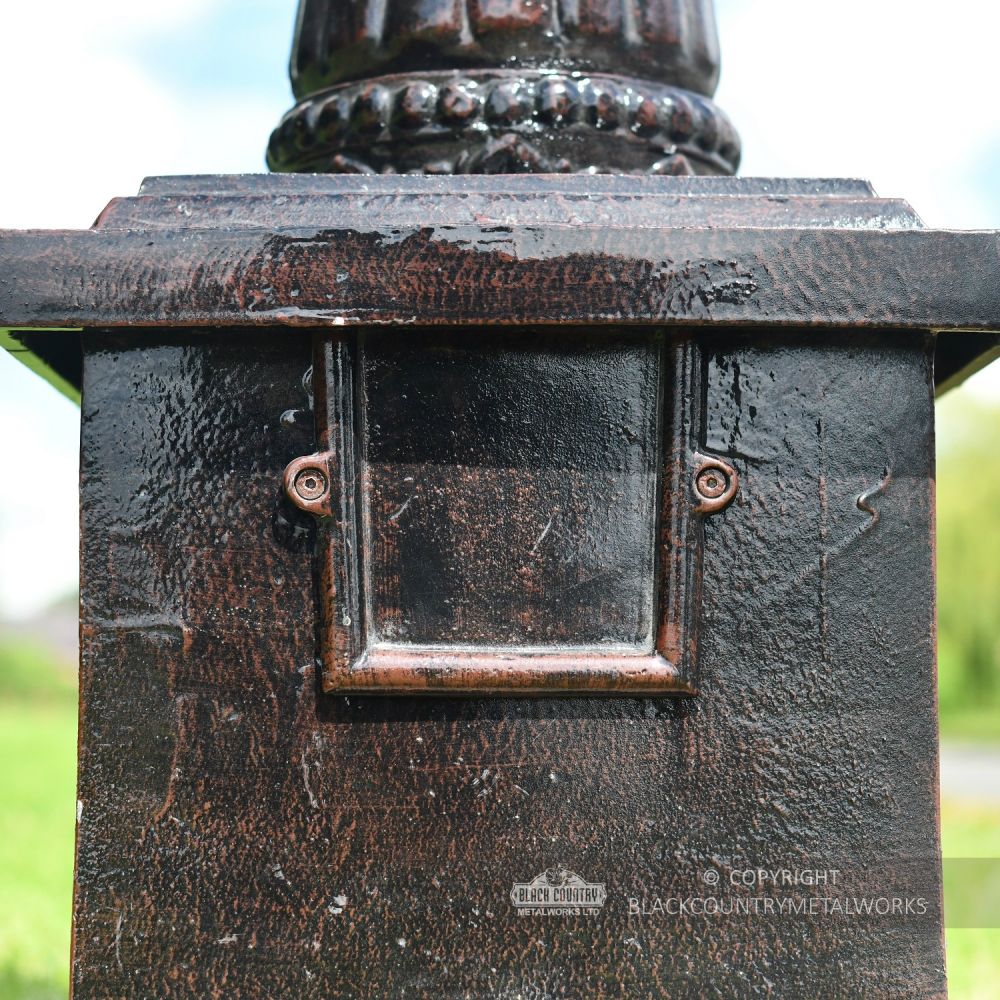 "Lord Regus" Antique Brown Ornate Gothic Cast Iron Lamp Post 2.5m ...