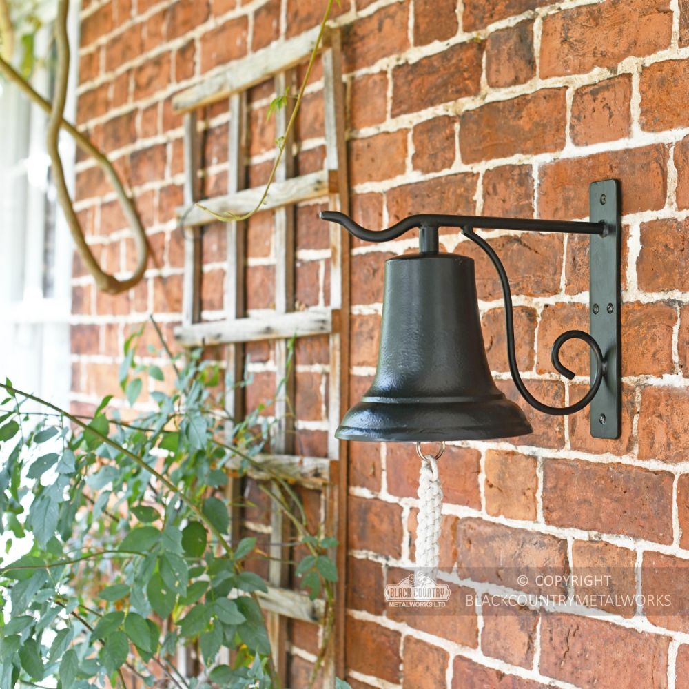Issadora Trailing Vine Wall Mounted Bell | Black Country Metalworks