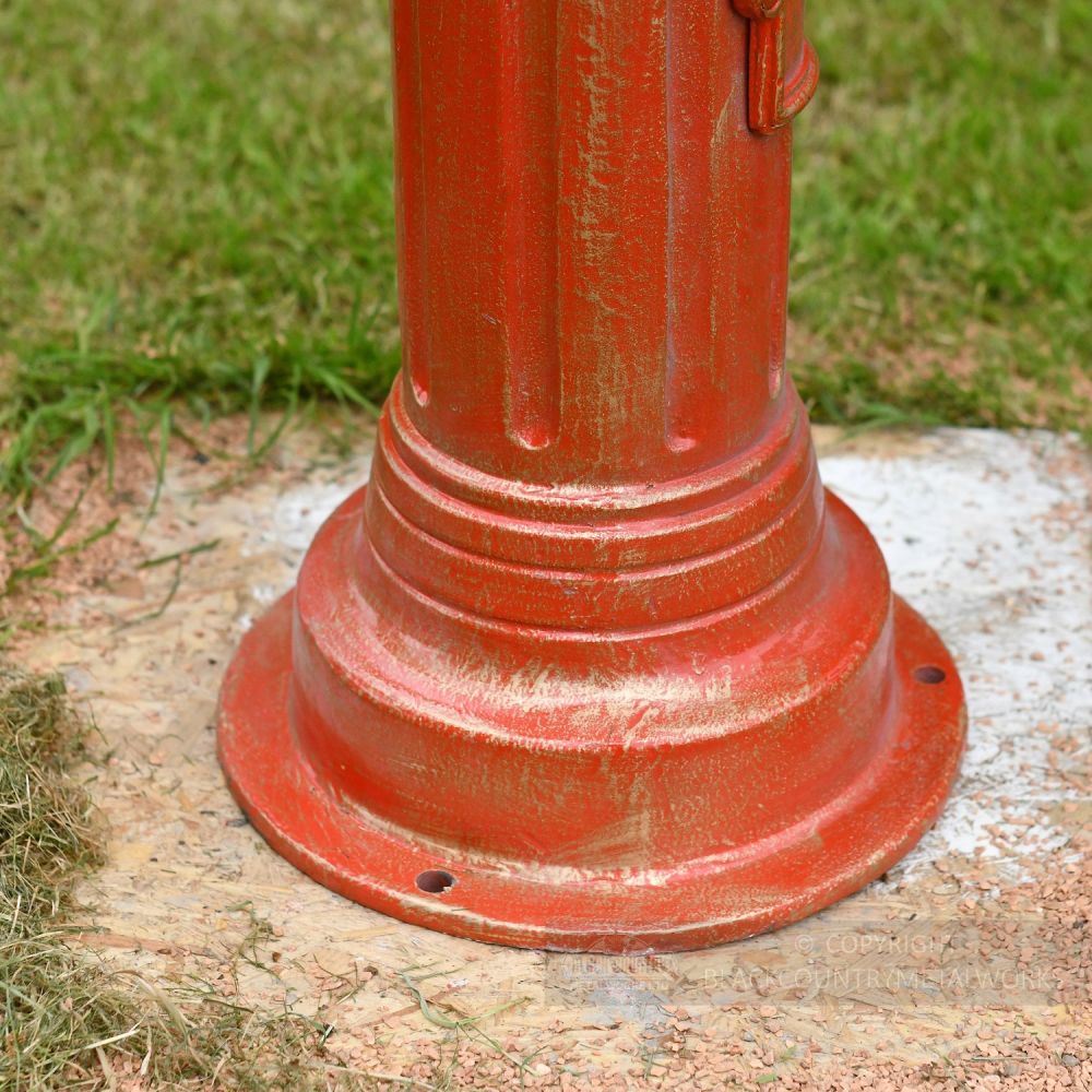 "Lady Clementine" Antique Red Cast Iron Lamp Post 3.1m | Black Country ...