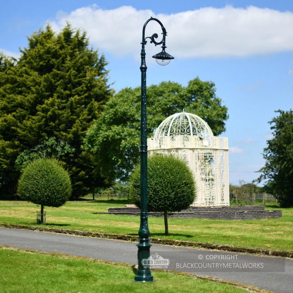 "Lady Calypso" Verdigris Green Ornate Victorian Cast Iron Lamp Post 3 ...