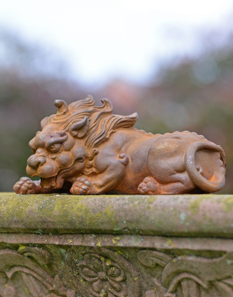 Rustic Cast Iron 'Surly Dragon' Garden Sculpture | Black Country Metalworks