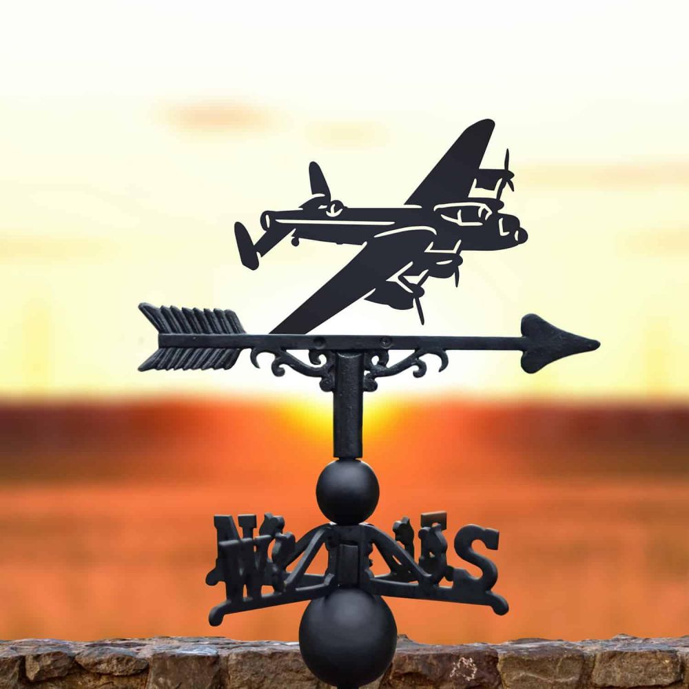 Cast Iron & Steel Lancaster Bomber Weathervane | Black Country Metalworks