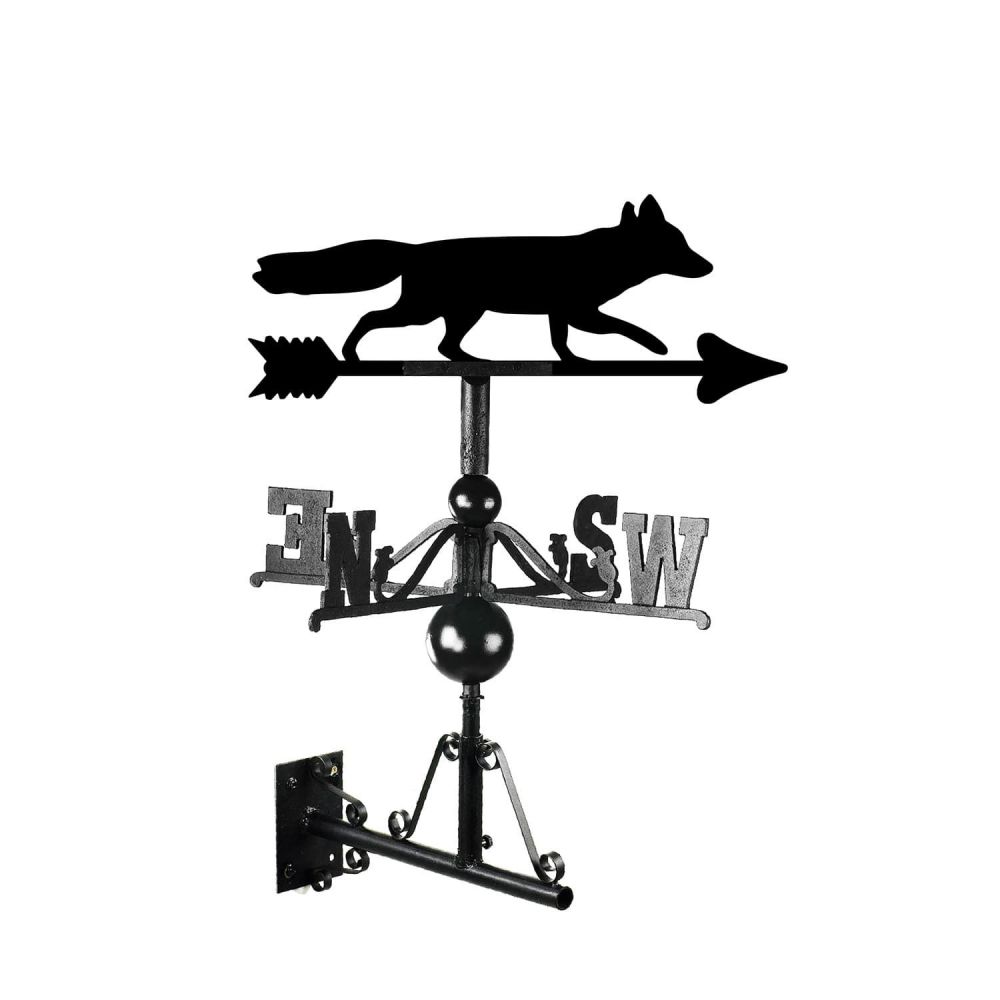 Cast Iron & Steel Running Fox Weathervane | Black Country Metalworks