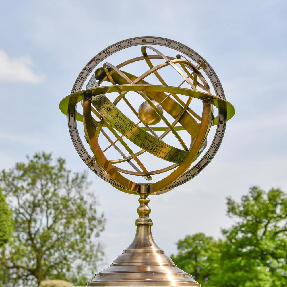 Medium Celestial Armillary Sundial | Black Country Metalworks