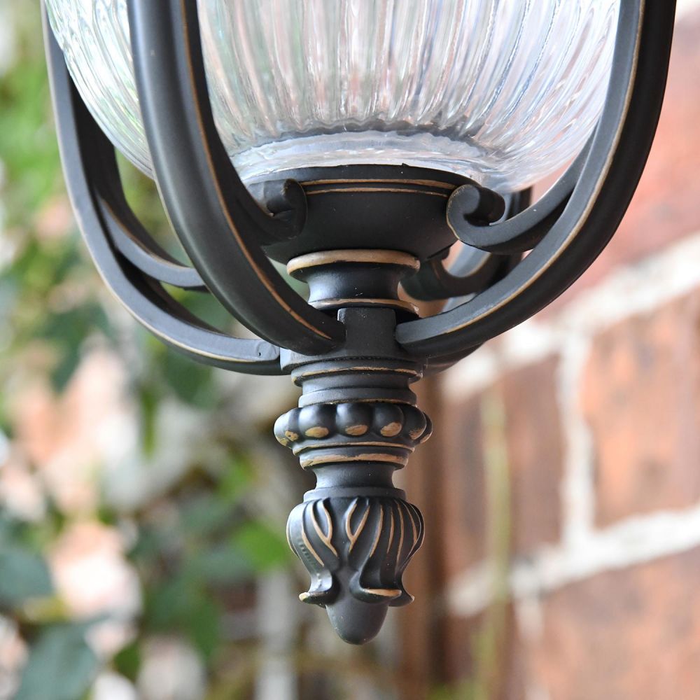 "Christleton" Large Bronze Wall Mounted Porch Light | Black Country ...