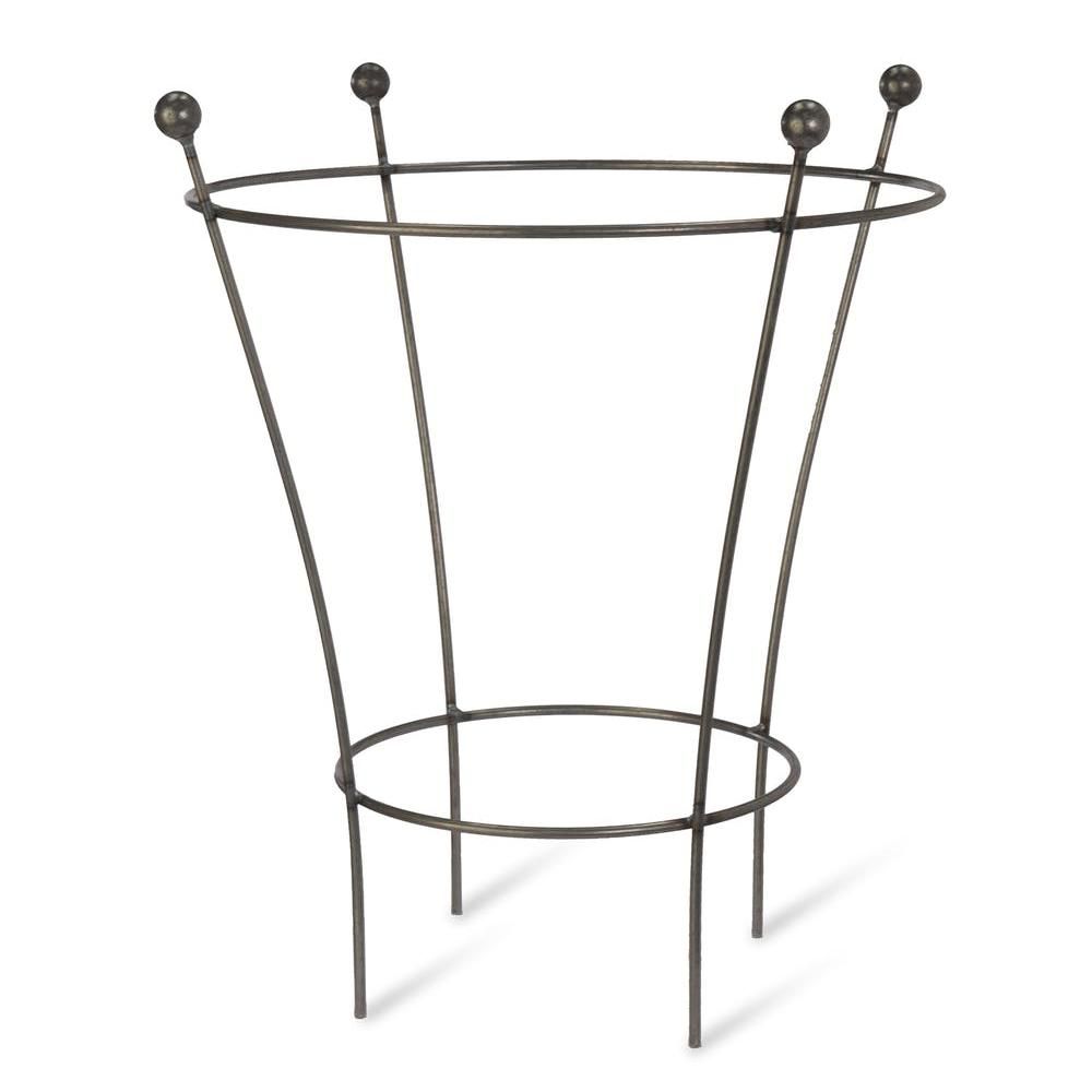 Circular Steel Plant Support - 60cm | Black Country Metalworks