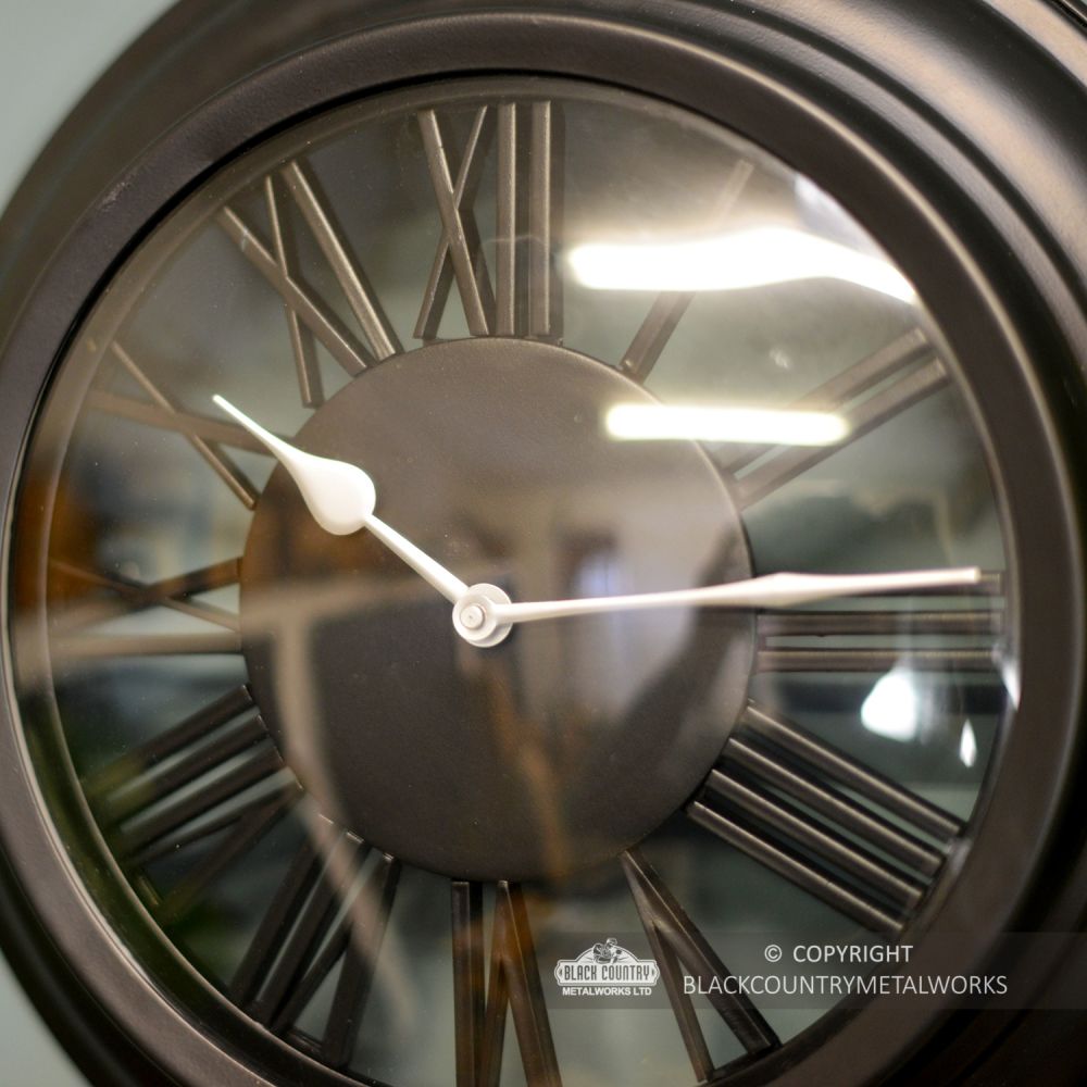 The”Roman Emperor” Wall Clock | Black Country Metalworks