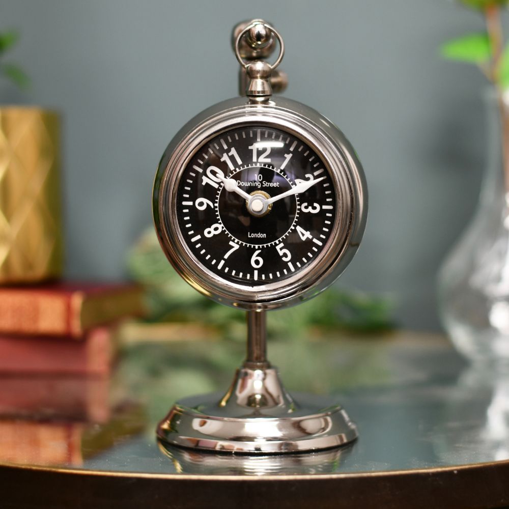 Downing Street Mantel Clock with Telescopic Stand | Black Country ...