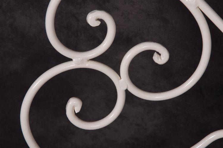 “Evelyn Grace” Wrought Iron Heart Back Chair | Black Country Metalworks