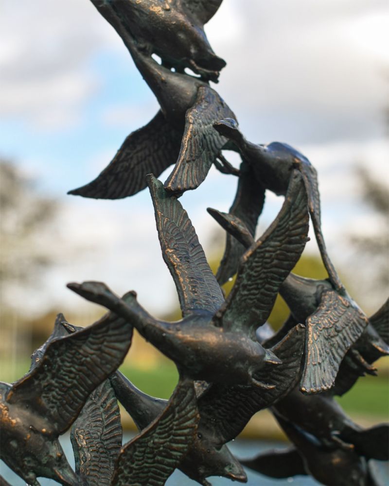 Flock of Flying Geese Garden Sculpture | Black Country Metalworks