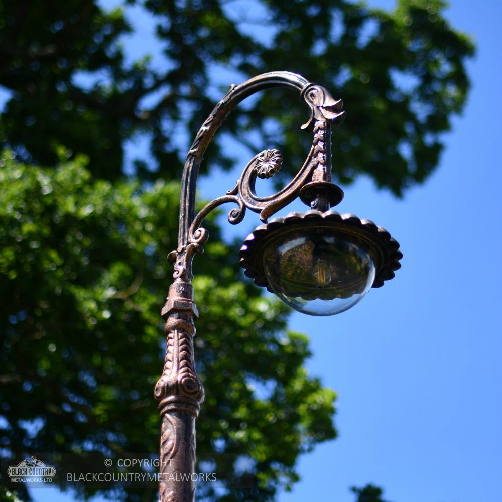 "Lady Harmonia" Copper Finish Ornate Victorian Cast Iron Lamp Post 3.5m ...