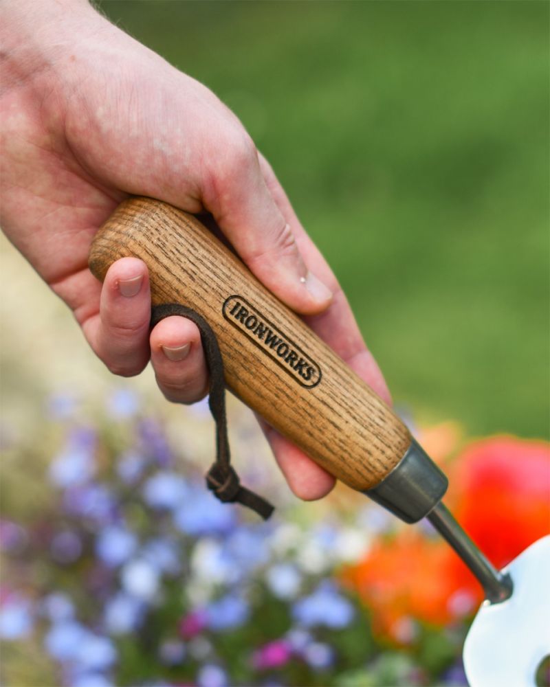 Stainless Steel Gardening Hand Fork With Ash Wooden Grip | Black ...