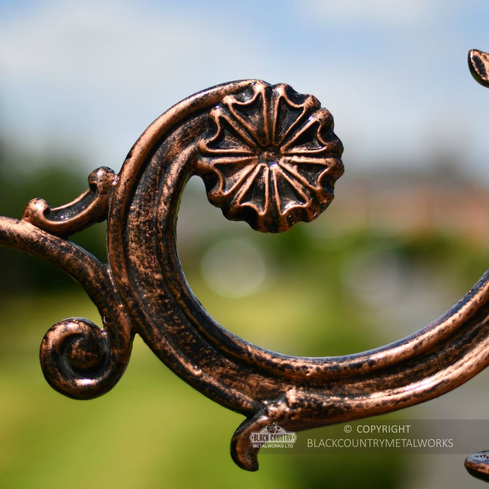 "Lady Harmonia" Copper Finish Ornate Victorian Cast Iron Lamp Post 3.5m ...