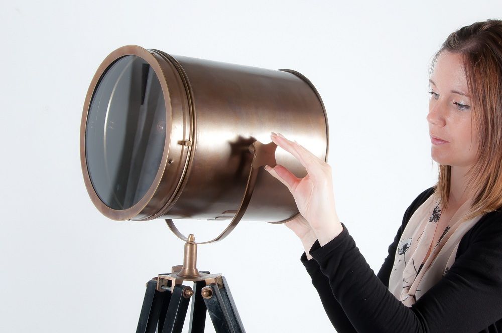 Copper Free Standing Spotlight | Black Country Metalworks