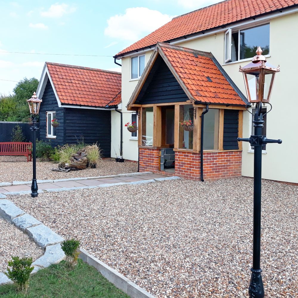 Victorian Lamp Post - Copper 2.3m | Black Country Metalworks