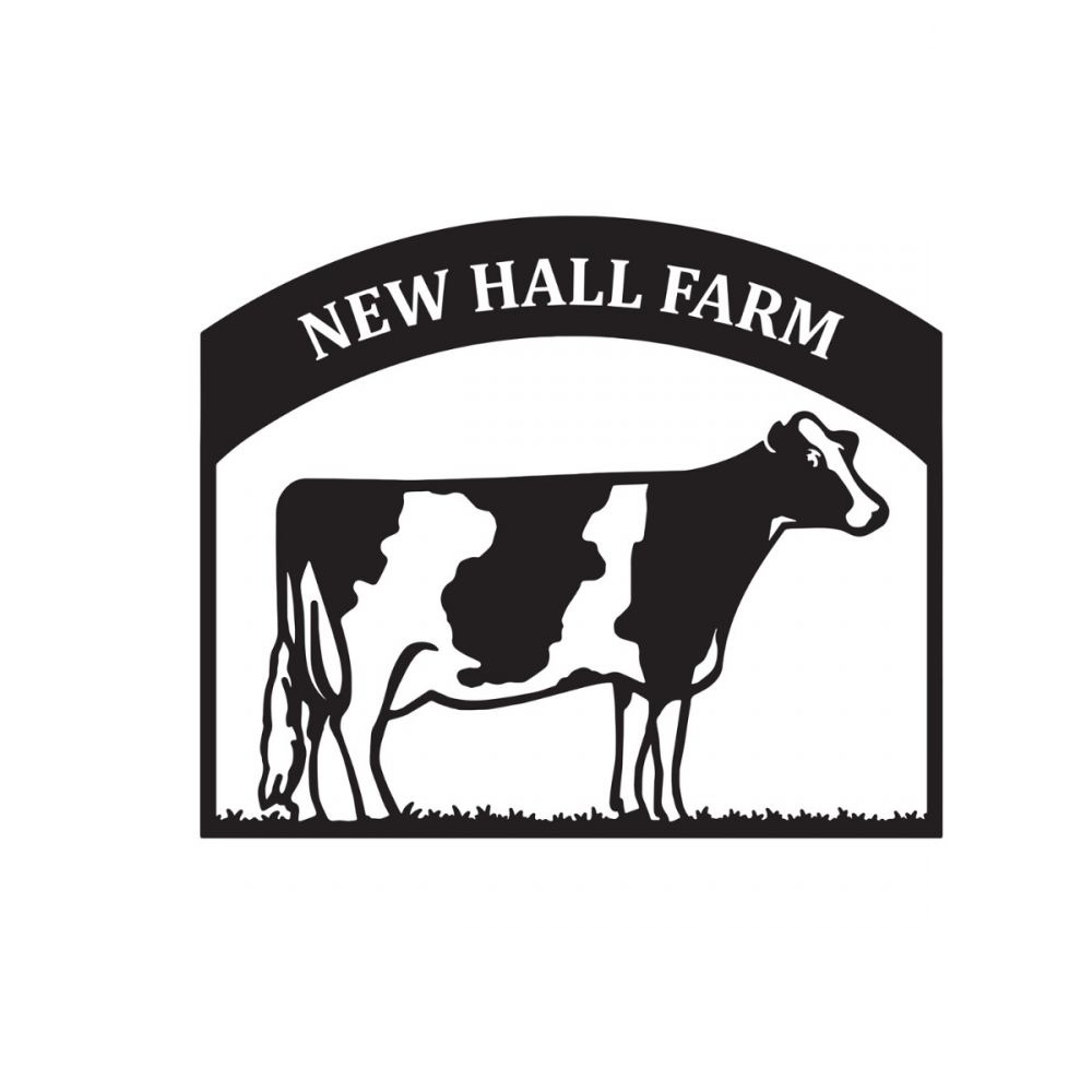 Steel Dairy Cow House Name Sign | Black Country Metalworks
