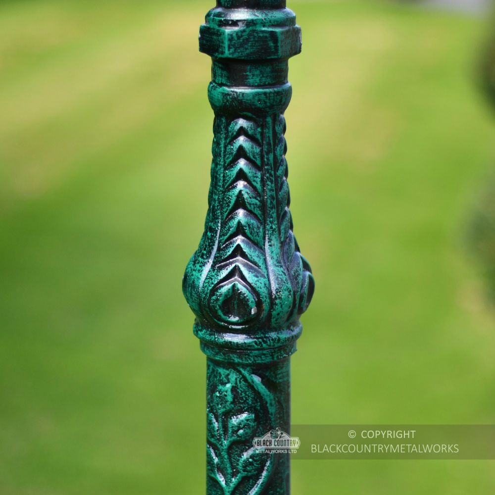 "Lady Calypso" Verdigris Green Ornate Victorian Cast Iron Lamp Post 3 ...