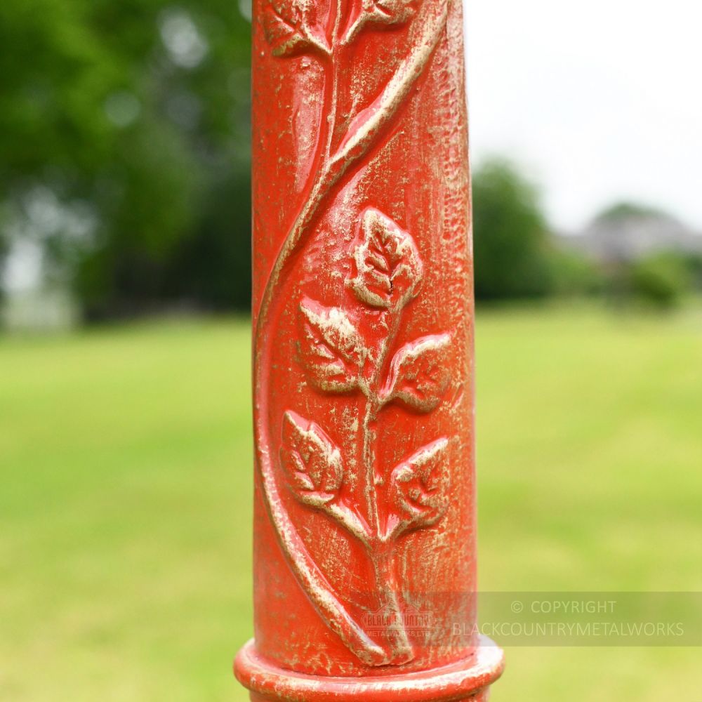 "Lady Clementine" Antique Red Cast Iron Lamp Post 3.1m | Black Country ...