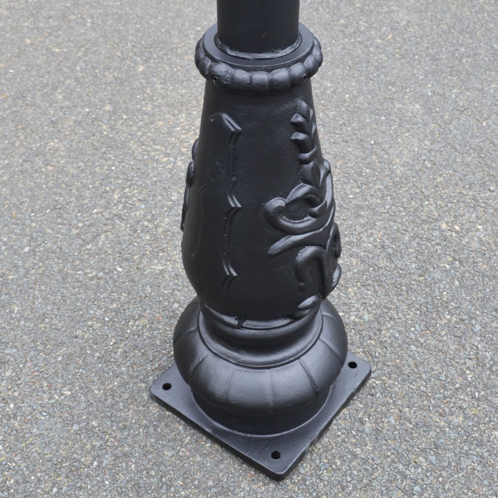 Concordia Hexagonal Copper Lamp Post & Lantern Set 3.225m | Black ...