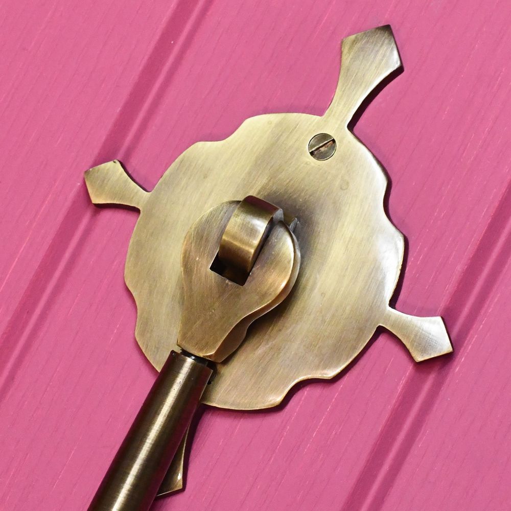 "Turnbrook Park" Antique Brass Door Knocker | Black Country Metalworks