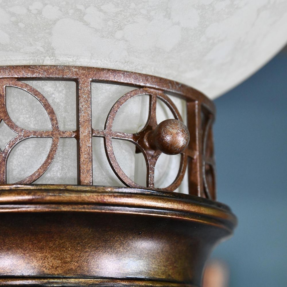 "Eltham Manor" Antique Gold Floor Lamp | Black Country Metalworks