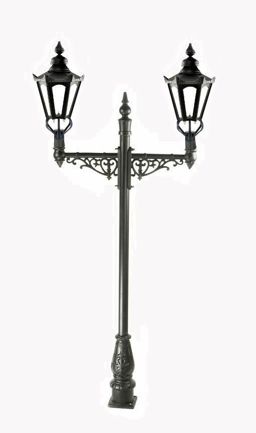 Double headed copper Hexagonal Lamp post | Black Country Metalworks