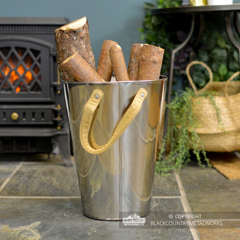 Stainless Steel "Smooth and Sophisticated" Log Holder | Black Country ...