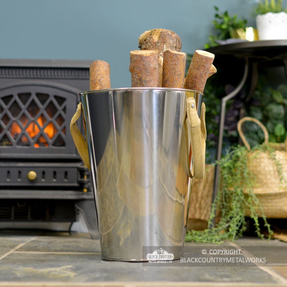 Stainless Steel "Smooth and Sophisticated" Log Holder | Black Country ...