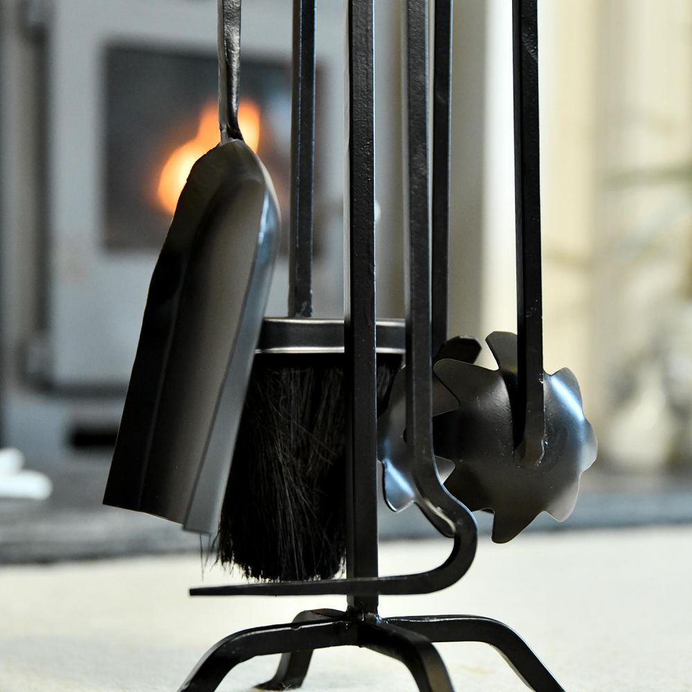 Iron Ring Handle Companion Set 54cm | Black Country Metalworks