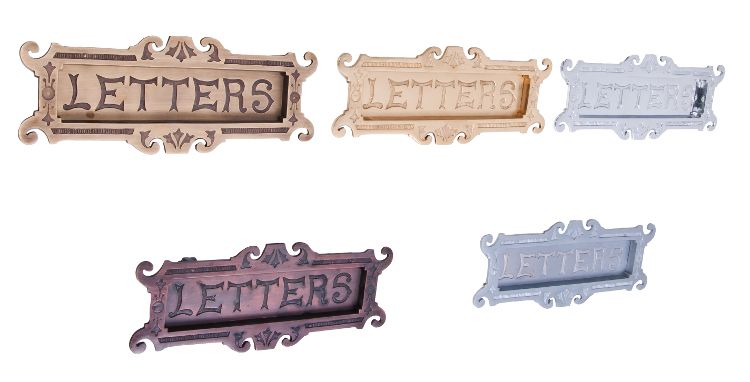 “Lorendale Square” Scrolled Letter Plate | Black Country Metalworks