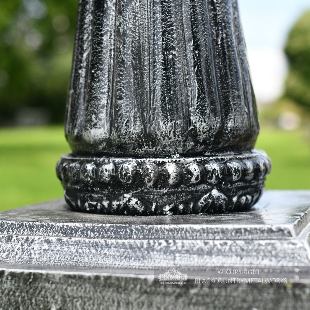 "Lord Arian" Antique Silver Ornate Gothic Cast Iron Lamp Post 2.5m ...