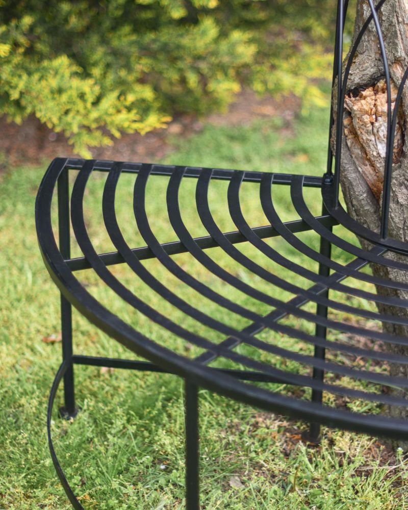 Wrought Iron "The Forest of Atmos" Tree Bench | Black Country Metalworks