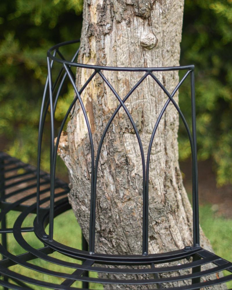 Wrought Iron "The Forest of Atmos" Tree Bench | Black Country Metalworks