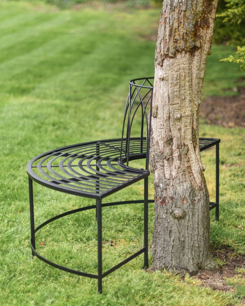 Wrought Iron "The Forest of Atmos" Tree Bench | Black Country Metalworks