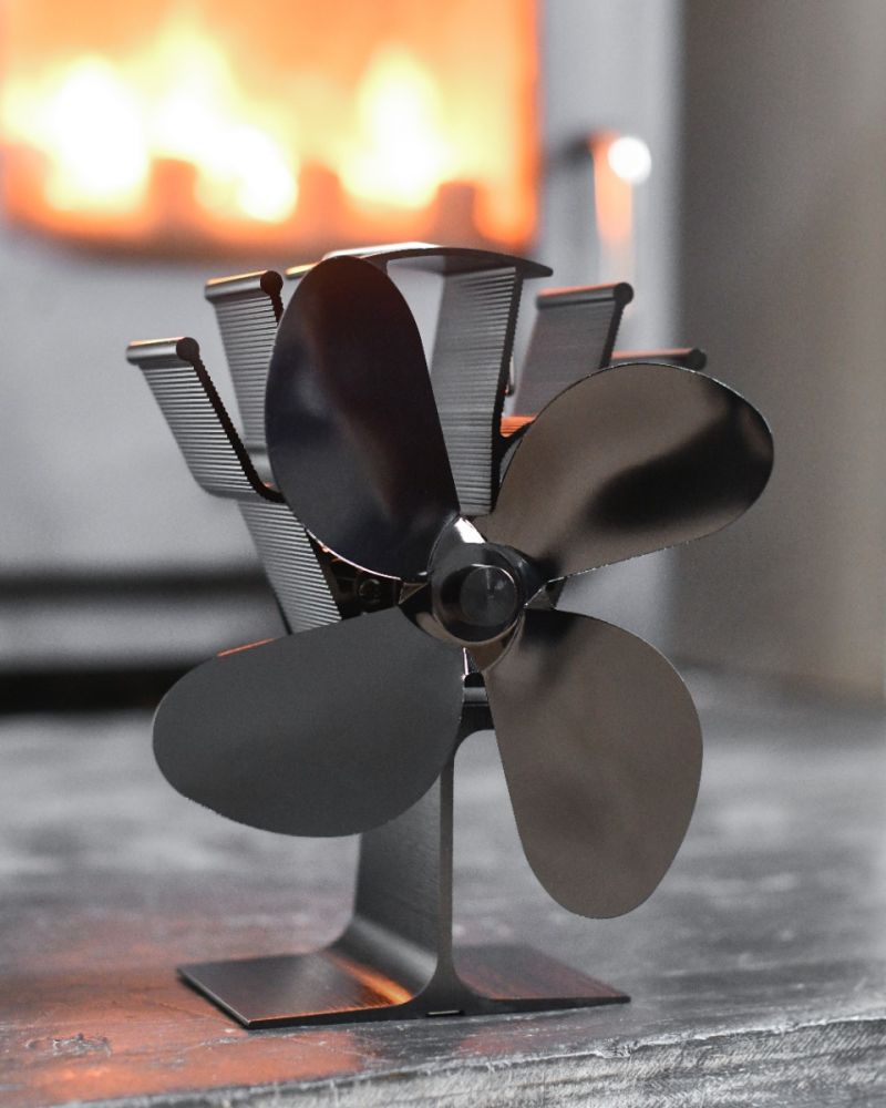 Four Blade Heat Powered Stove Fan | Black Country Metalworks