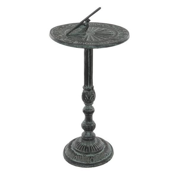 Free-Standing Verdigris Sundial & Column | Black Country Metalworks