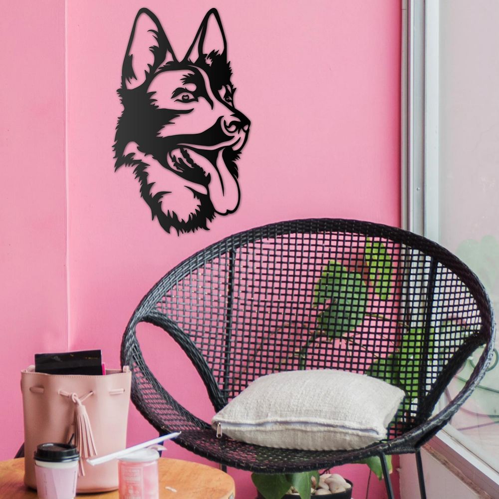 German Shepherd Steel Wall Art | Black Country Metalworks