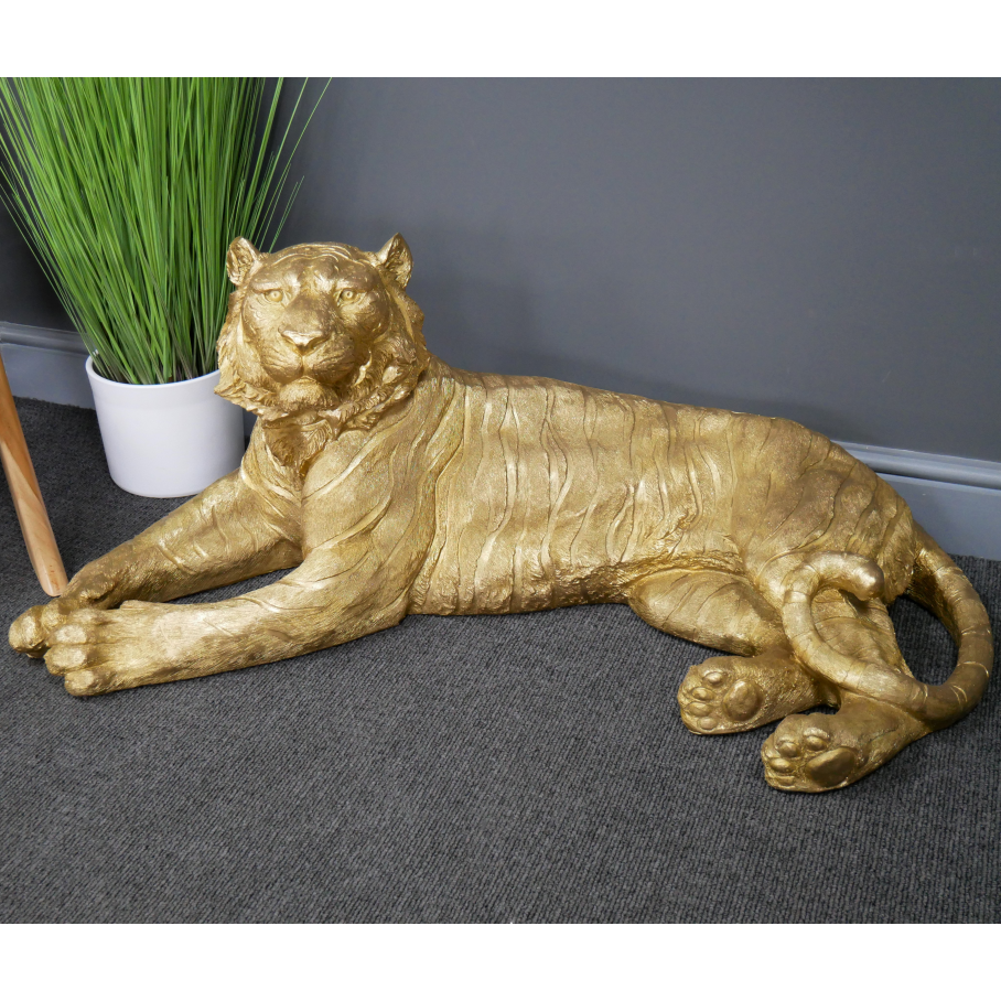 Copper Leopard Cast Aluminium Sculpture | Black Country Metalworks