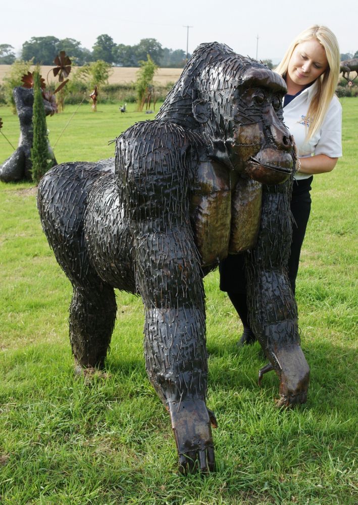 “Lord Greystoke” Stunning Silverback Gorilla | Black Country Metalworks